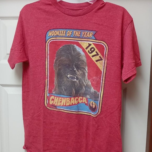 Star Wars | Shirts | Chewbacca Star Wars Wookiee Of The Year Red Tshirt ...